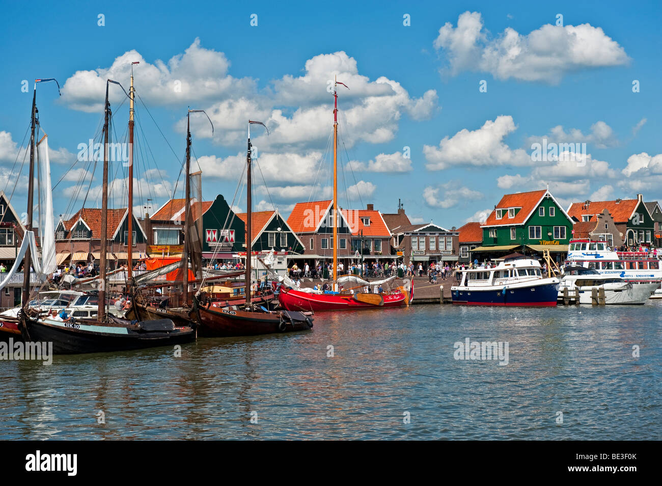 Boats in Volendam, Holland Stock Photo - Alamy