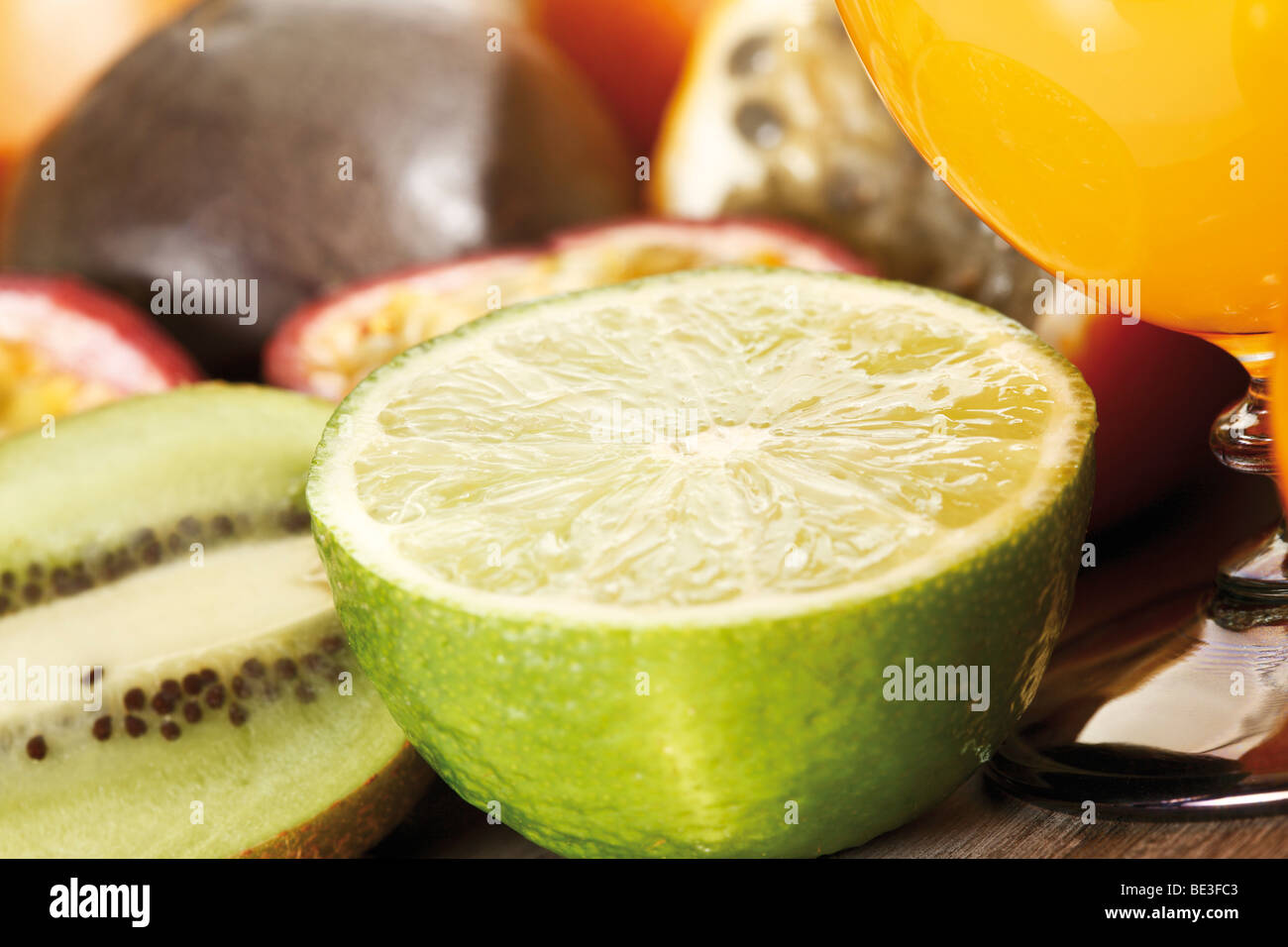 Exotic fruits, Lime Stock Photo - Alamy