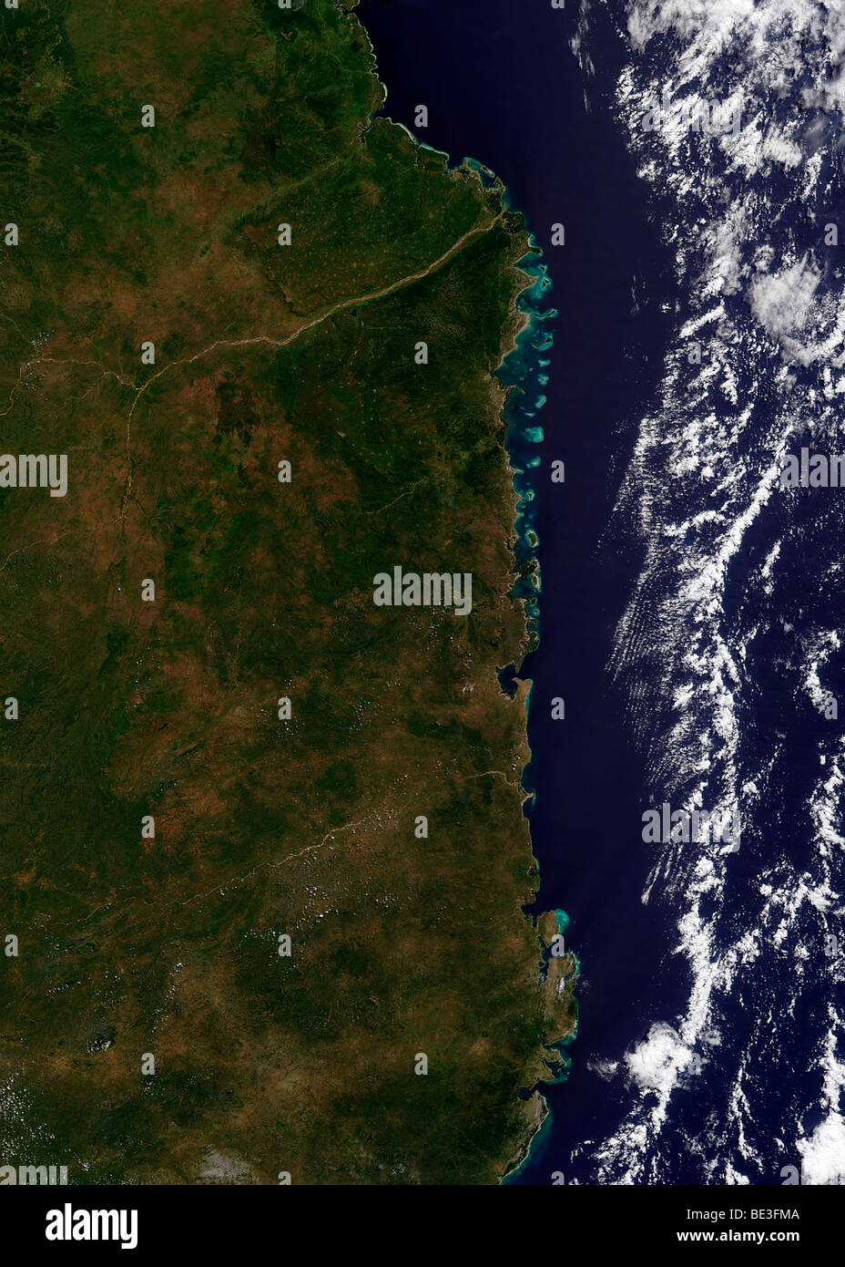 Satellite view mozambique country hi-res stock photography and images ...
