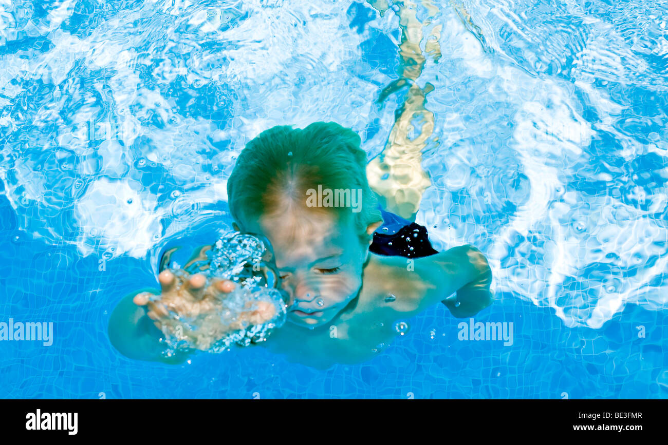 Five people scuba diving underwater hi-res stock photography and images ...