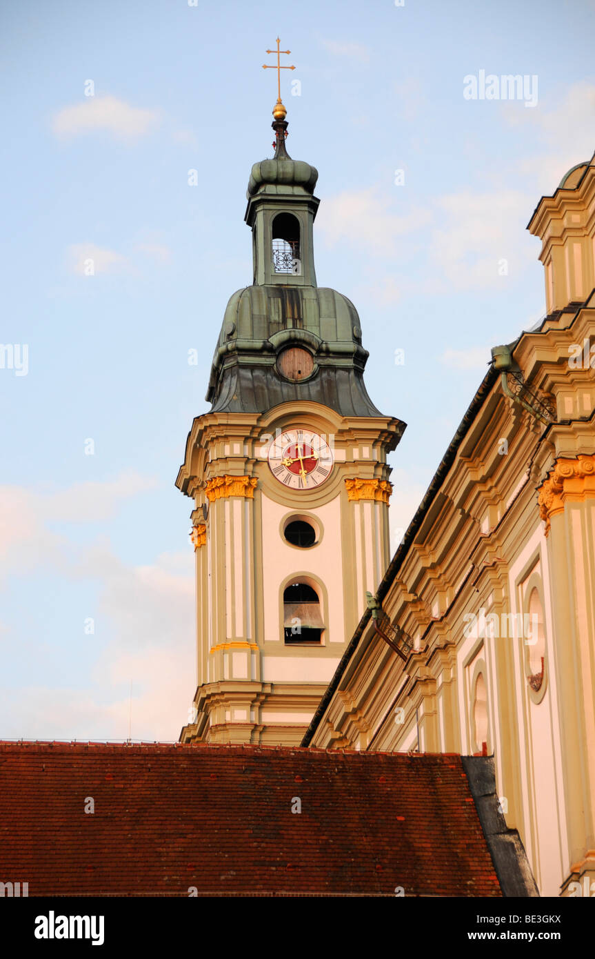 Tower of the monastery church of St. Mary, Kloster Fuerstenfeld ...