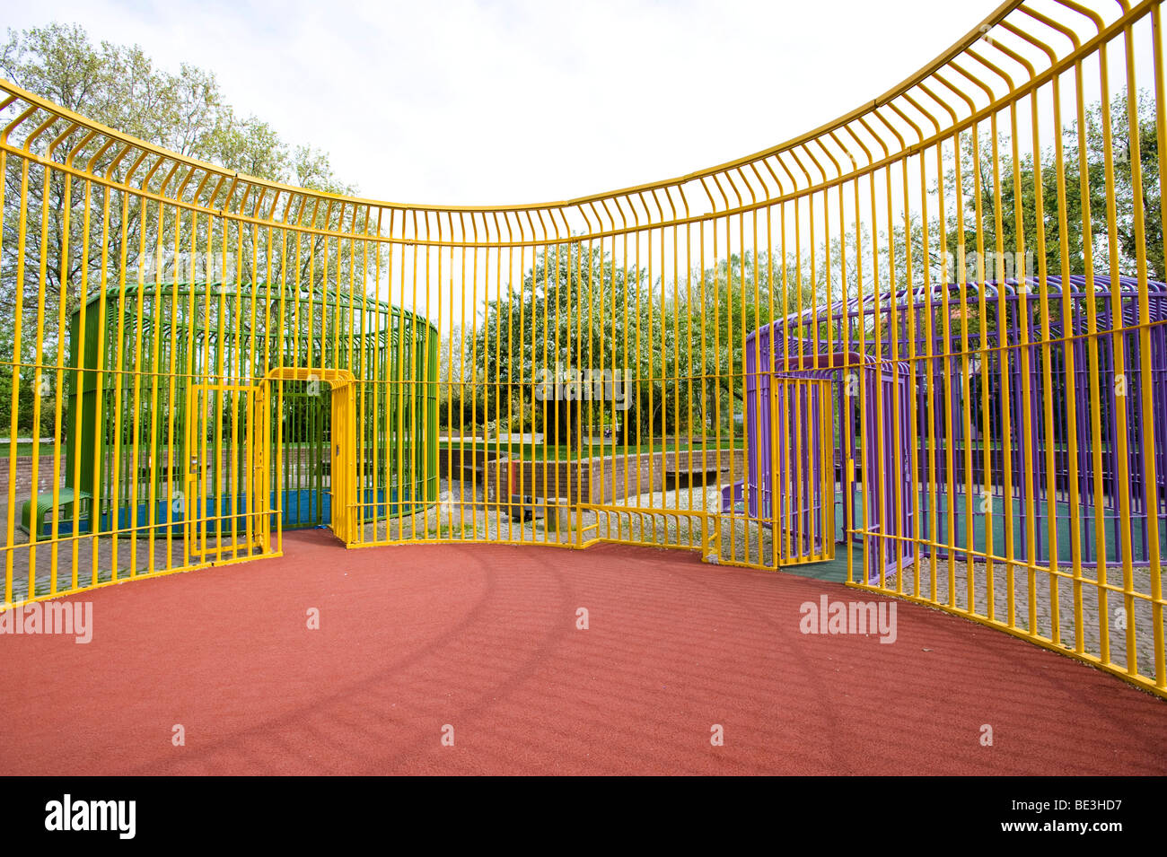 Playground for ball games, Nuremberg, Franconia, Bavaria, Germany Stock ...