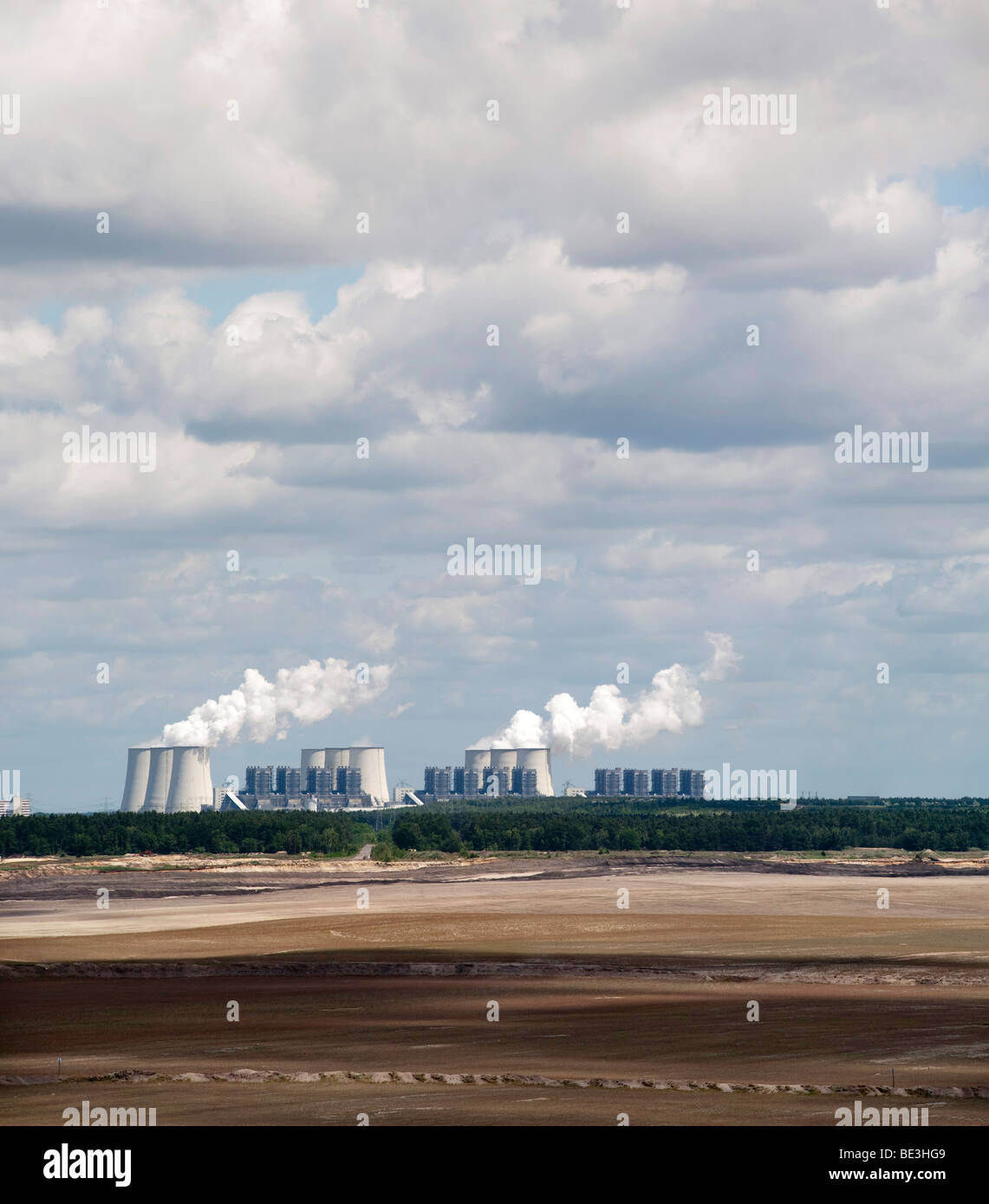 Lignite Strip Mining Cottbus Nord And Jaenschwalde Coal Fired Power