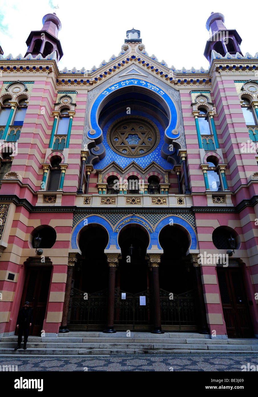 Jubilee or Jerusalem Synagogue in Prague, Czech Republic, Europe Stock ...