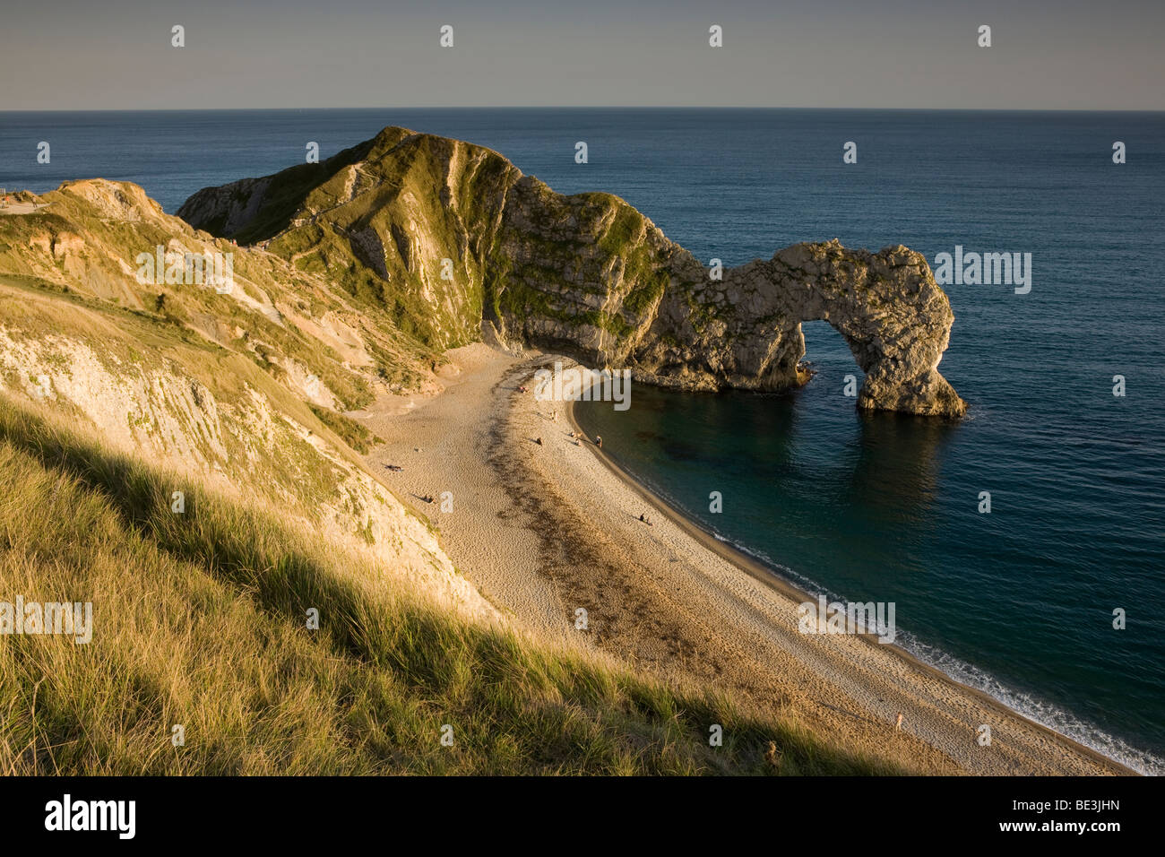 Durdle Door is a natural limestone arch on the Jurassic coast of Dorset ...