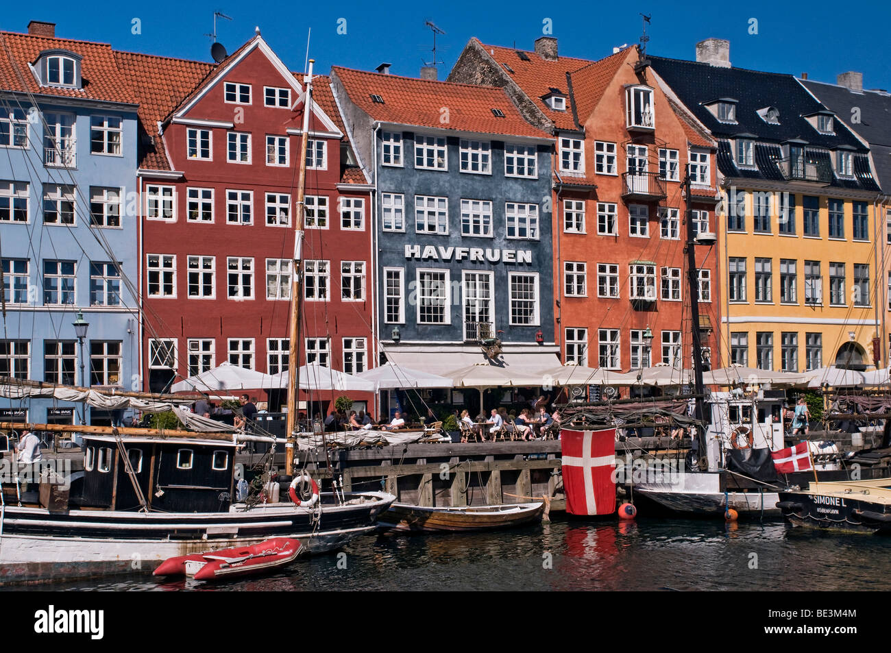 Nyhavn street, Copenhagen, Denmark, Scandinavia, Europe Stock Photo - Alamy