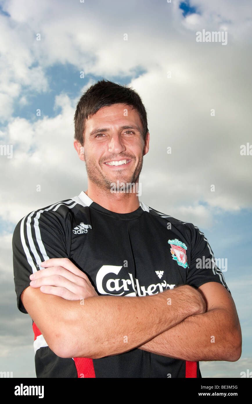 Footballer smiling hi-res stock photography and images - Alamy
