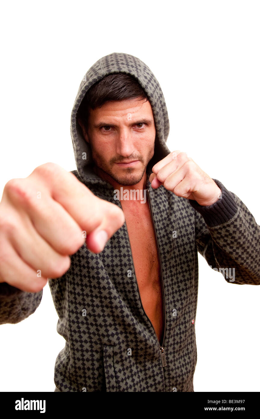 man about to punch someone Stock Photo - Alamy