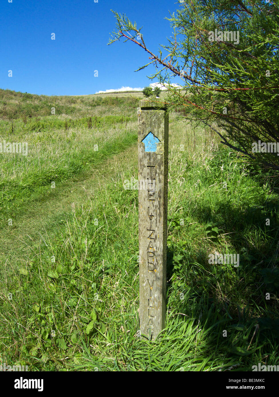 Lizard Point Cornwall England UK Path to Lizard Village through Pistil ...