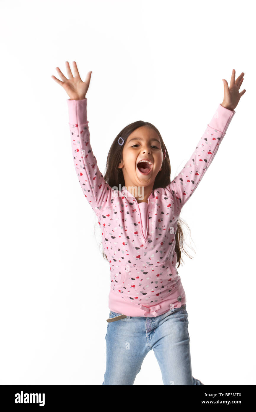 Portrait of a happy little girl Stock Photo - Alamy