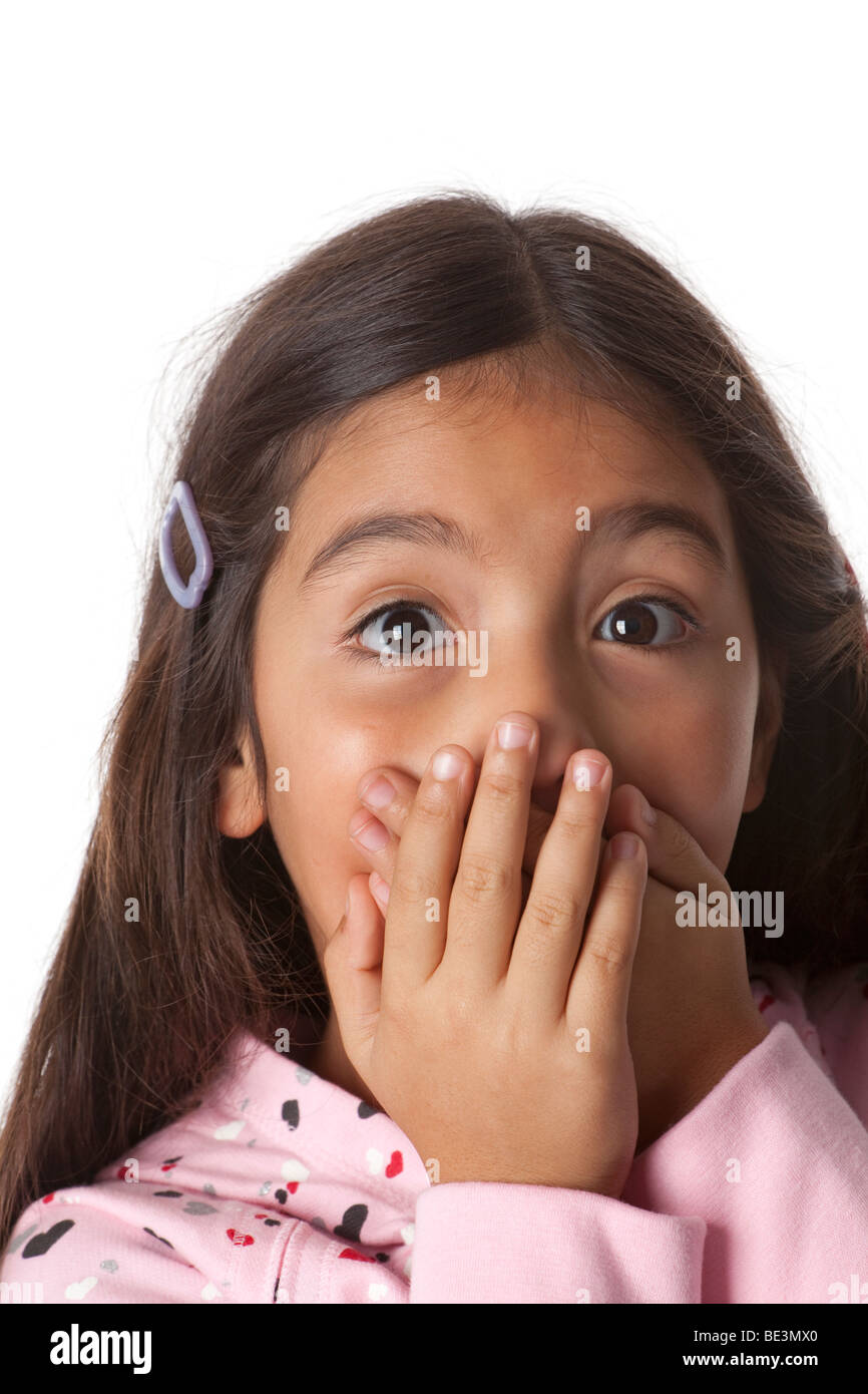 Portrait of a surprised girl Stock Photo - Alamy