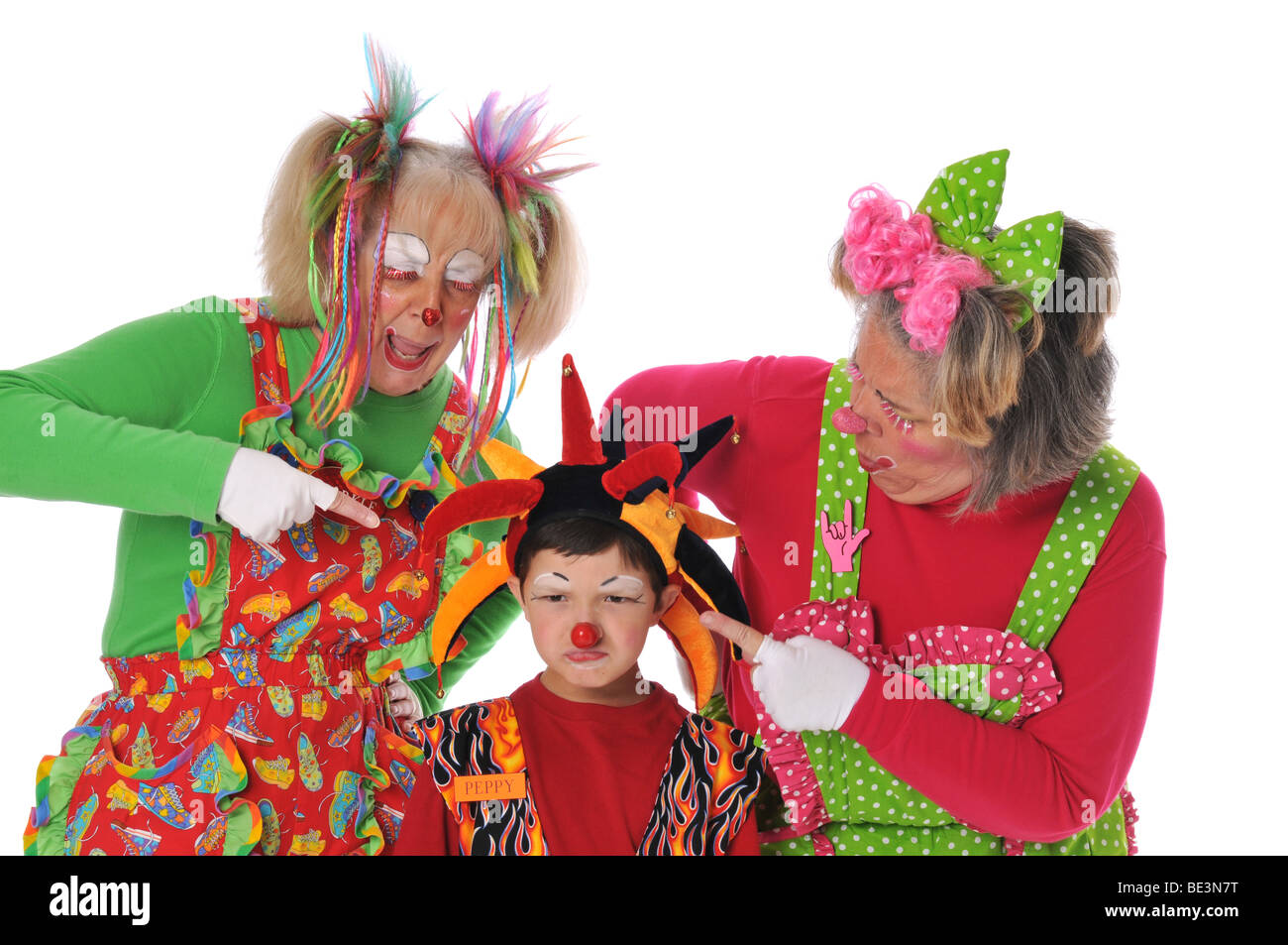 Circus clowns bow hi-res stock photography and images - Alamy