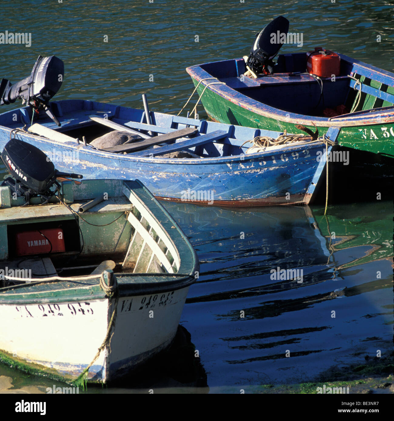 Dinghys in water Stock Photo - Alamy