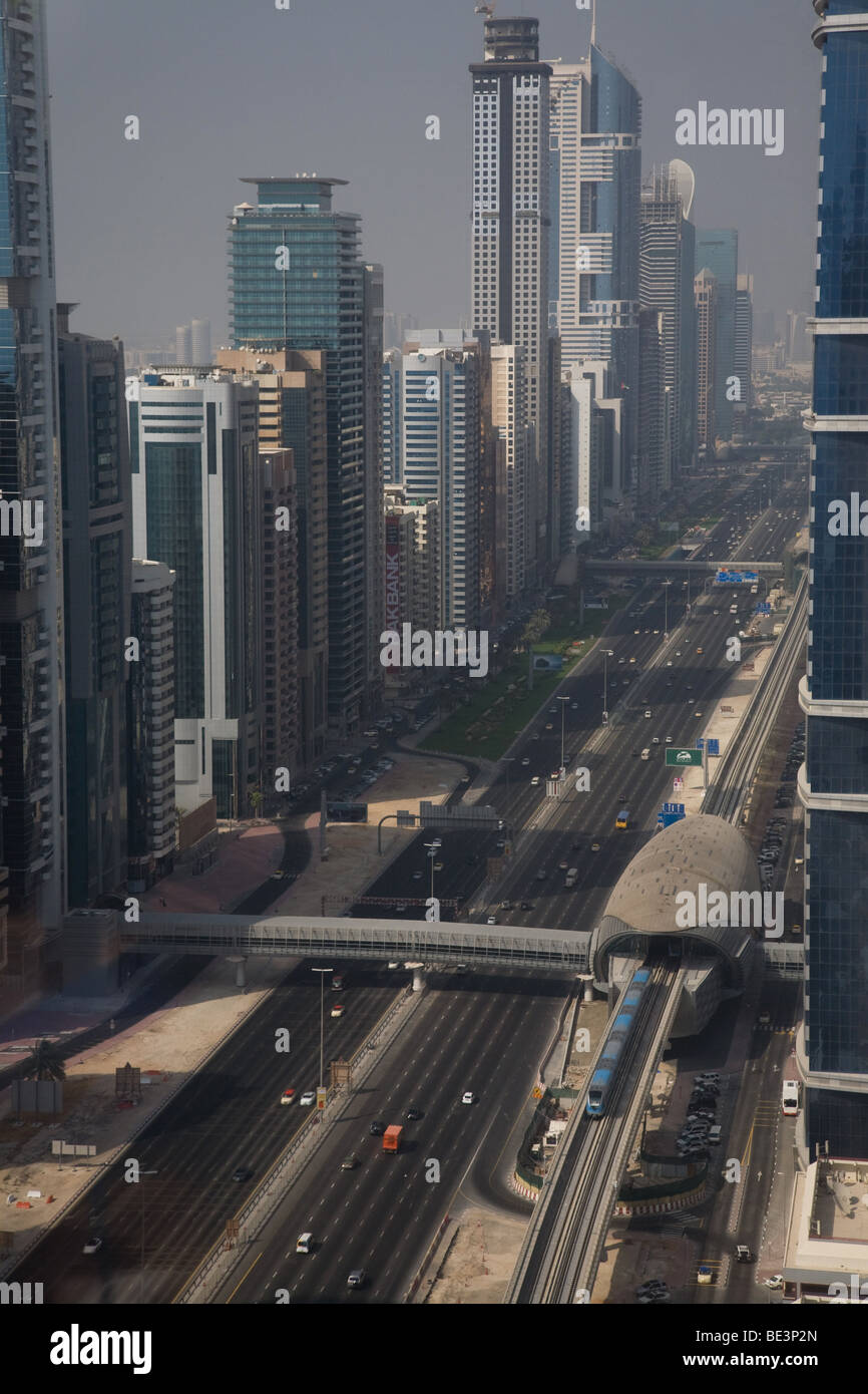 Dubai Metro Train railway track line uae tracks Stock Photo - Alamy
