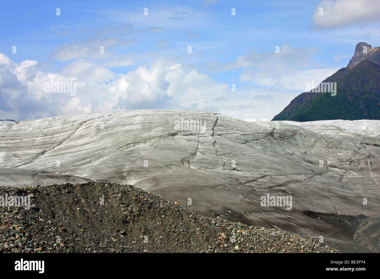 moving ice river - glacier, Alaska, natural world wilderness mountains ...