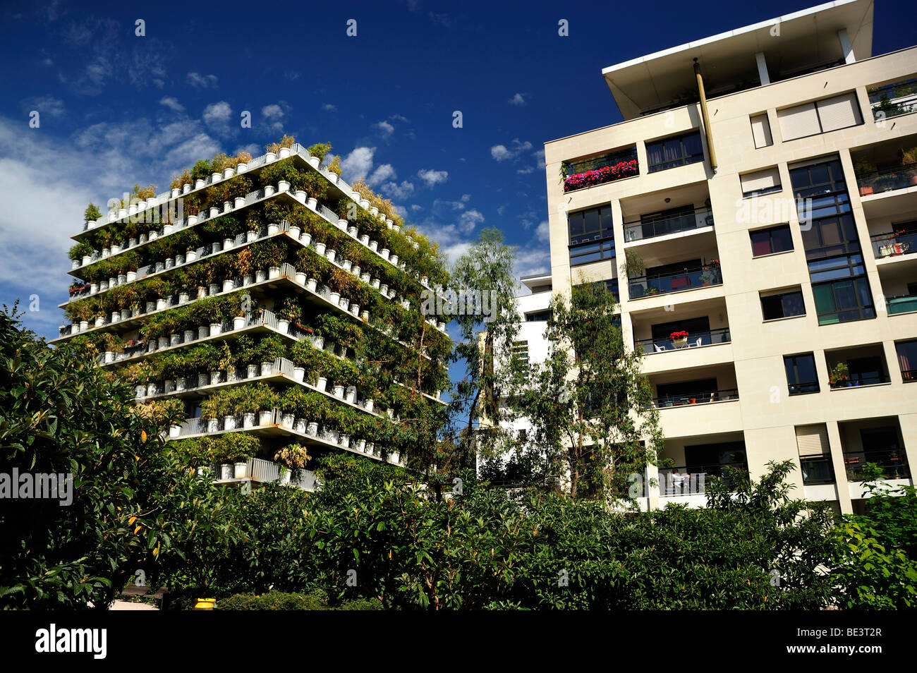 Paris, France, Real Estate, housing "Tower Flower" Apartment Building ...