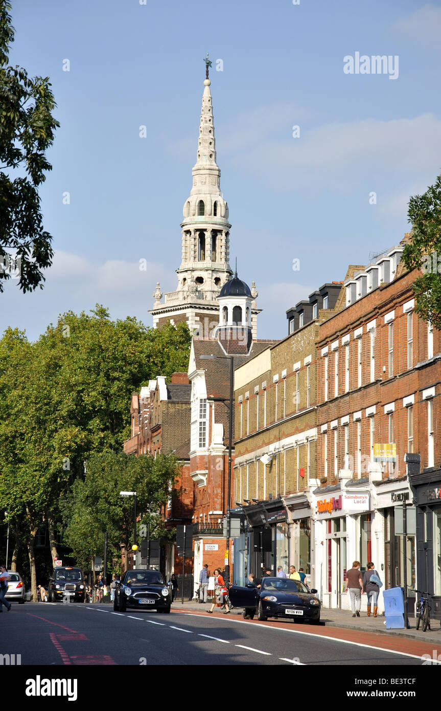 St.Mary's Church and Upper Street, Islington, London Borough of ...