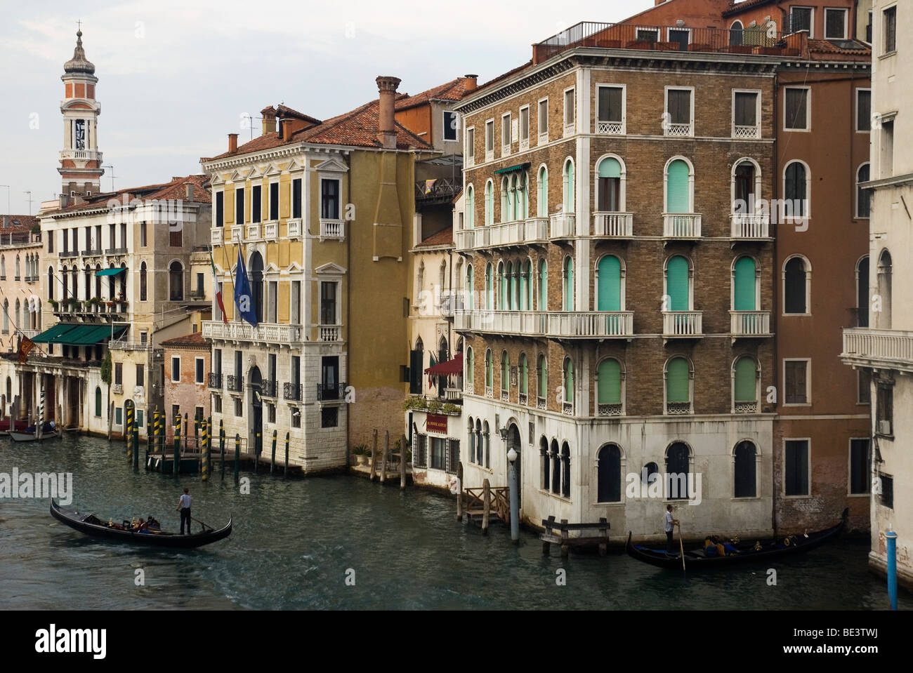 View of the Grand Canal from Rialto Bridge, Venice, Italy Stock Photo ...