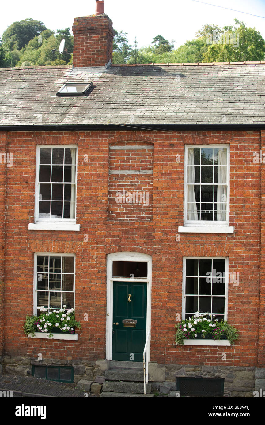 A small Georgian era house in Montgomery Powys wales with a bricked up ...