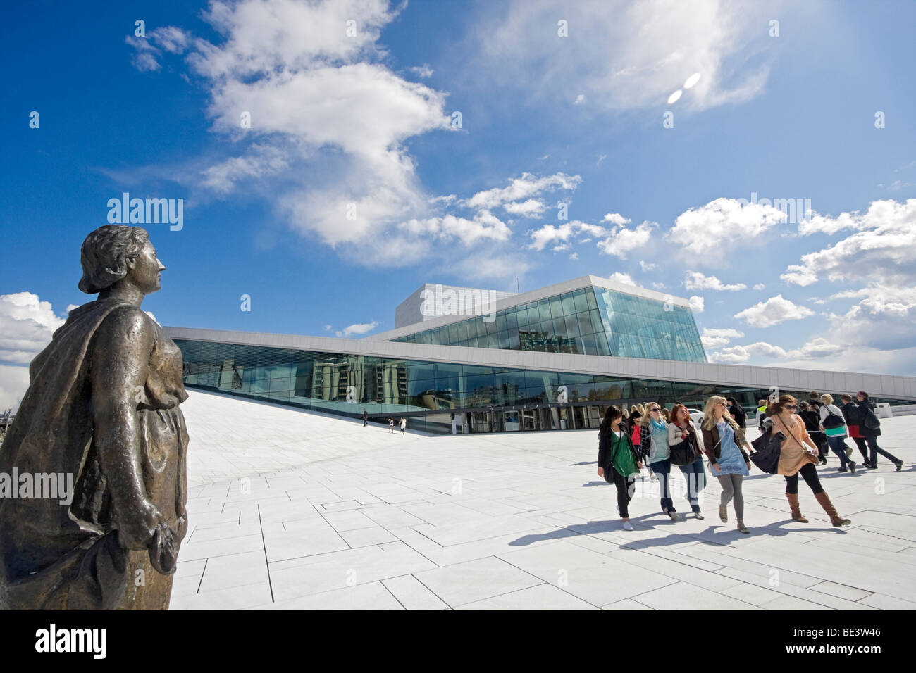 Front view of the Oslo Opera House (in Norwegian, Operahuset Stock ...