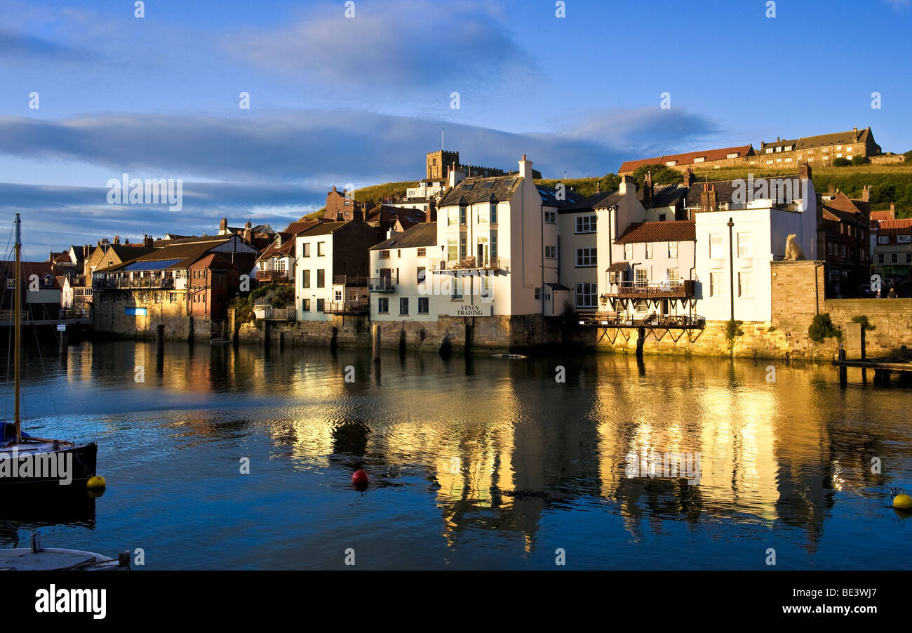 Whitby harbor at sunset hi-res stock photography and images - Alamy