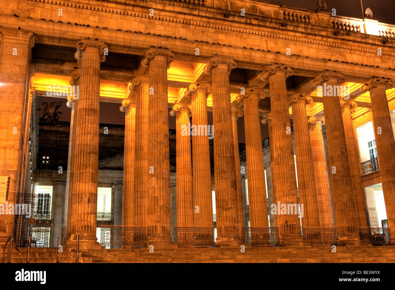 Congress Building at Night, Bogota, Colombia Stock Photo - Alamy