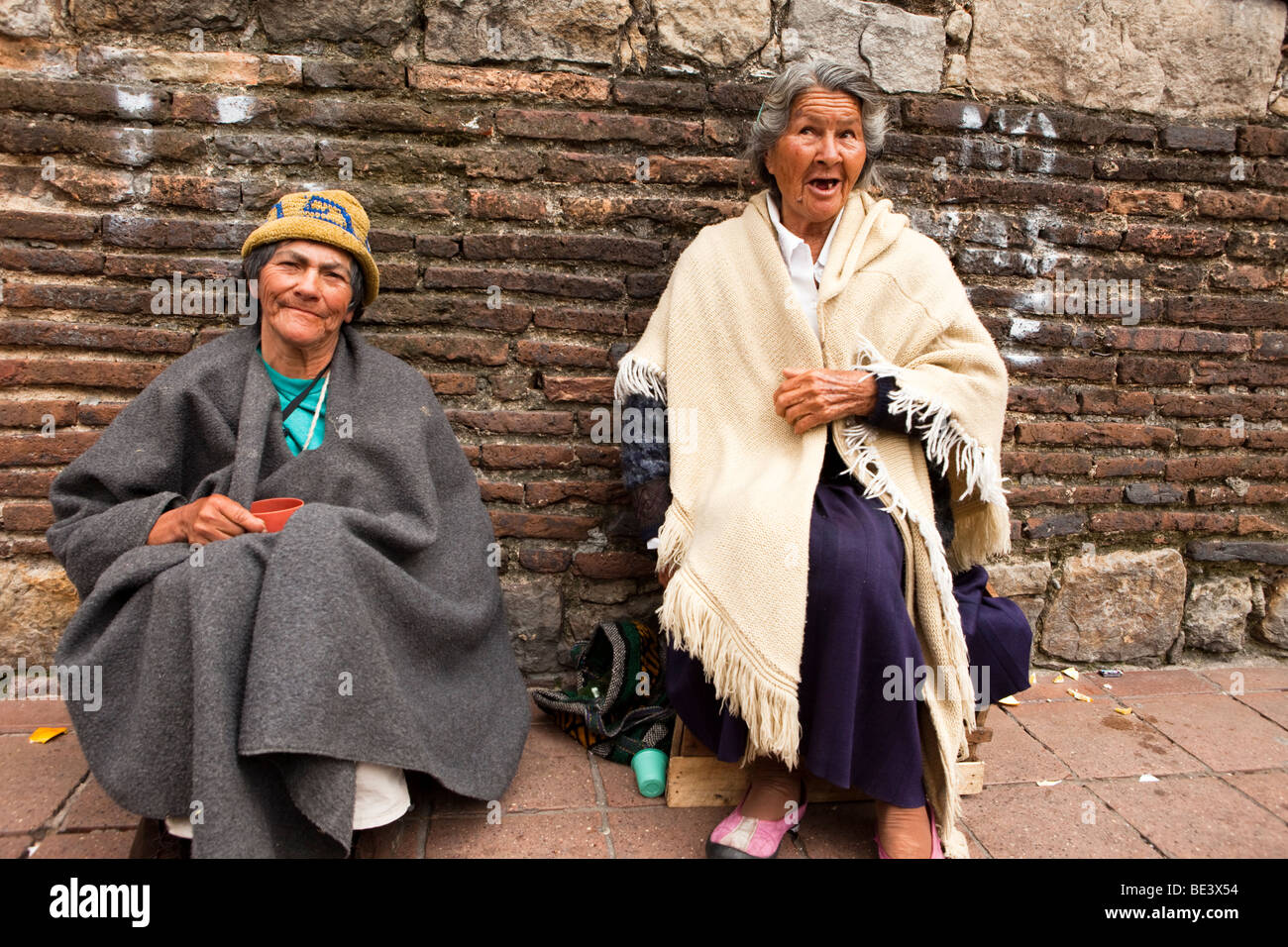 Beggar Ladies, Bogota, Colombia Stock Photo - Alamy