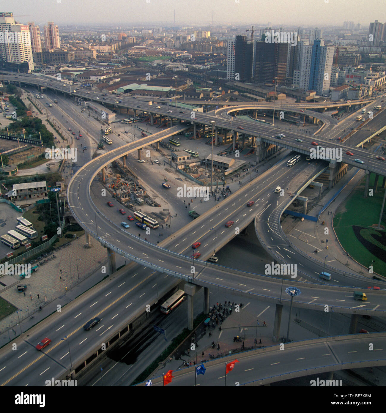 Road transportation overlapping hi-res stock photography and images - Alamy