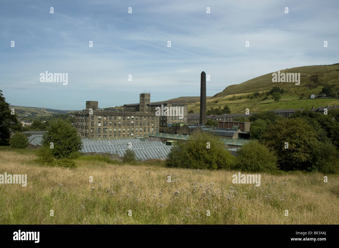 Bank Bottom Mill in Marsden,West Yorkshire. The mill closed in 2004 ...