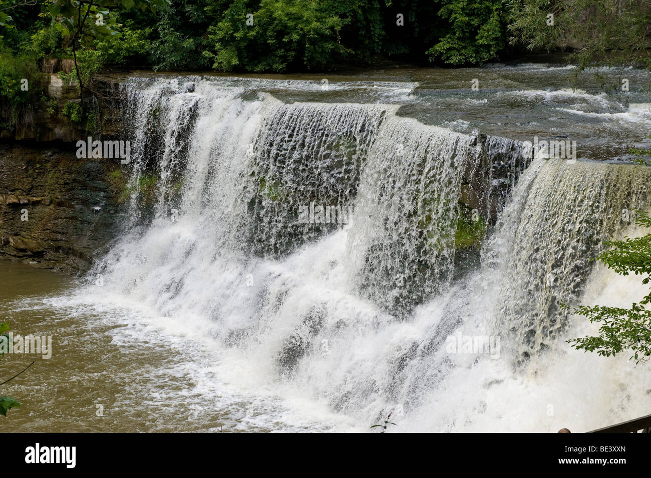 Big Waterfall in summer Stock Photo - Alamy