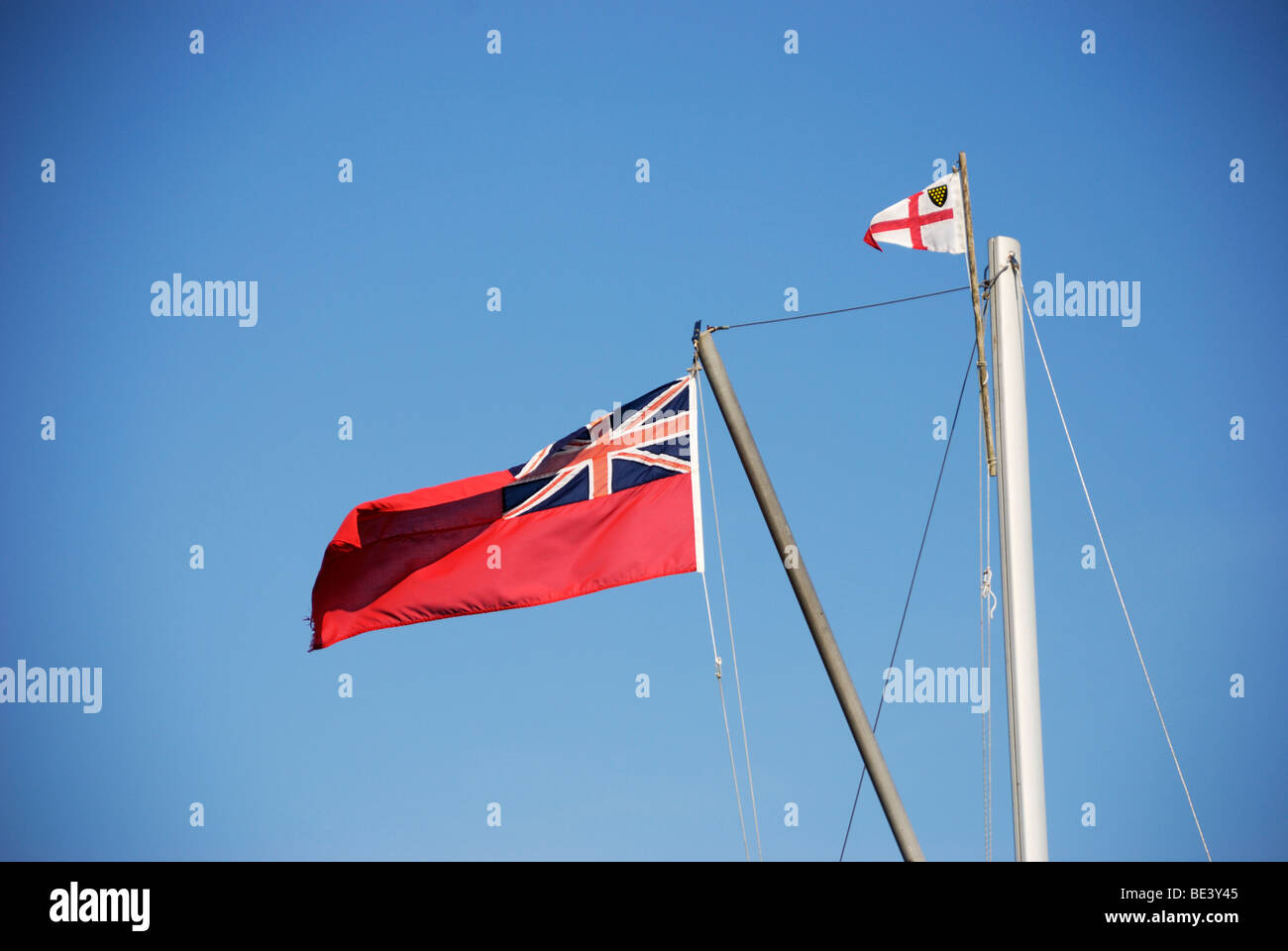 British maritime red ensign flag hi-res stock photography and images ...