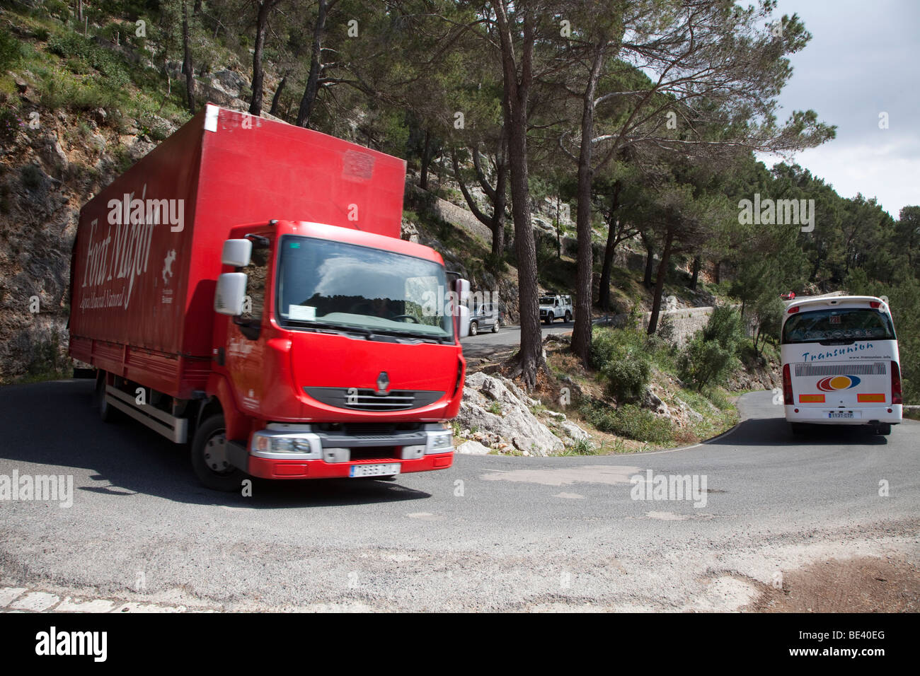 Lorry turning hi-res stock photography and images - Alamy