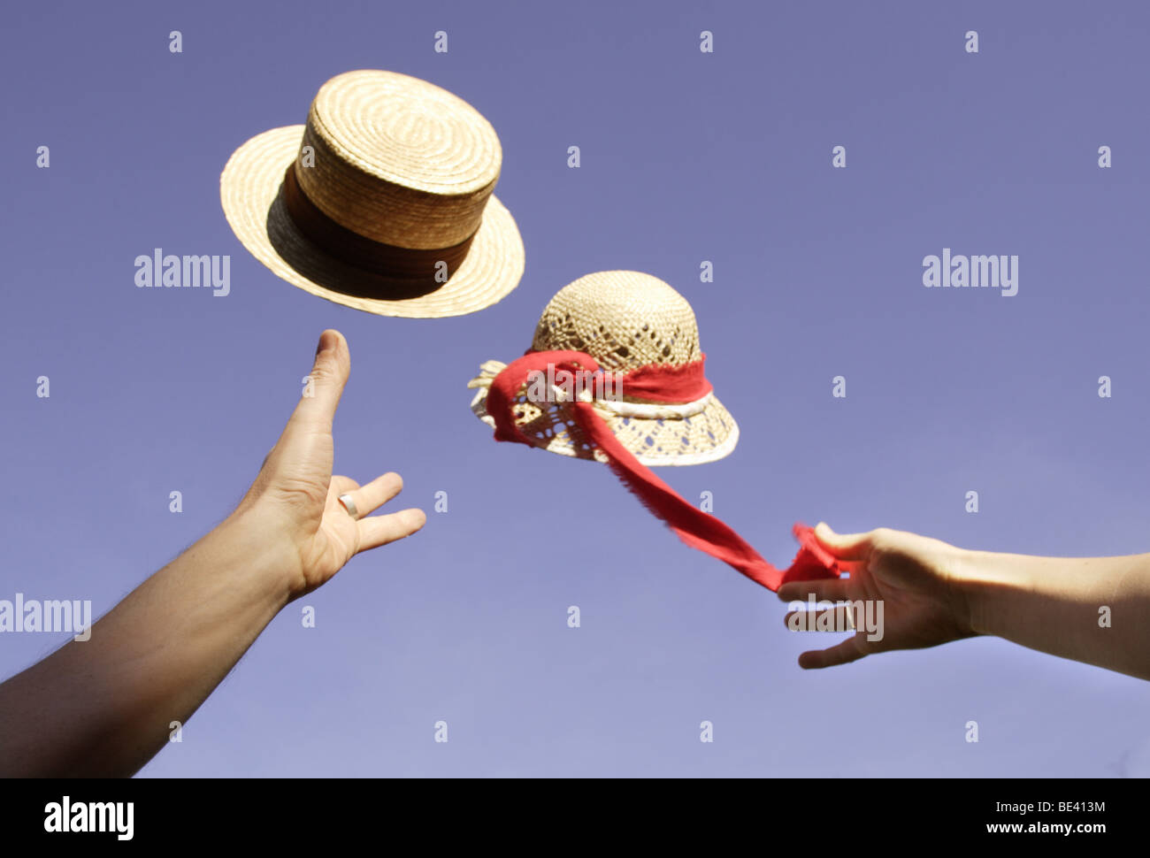 Woman female hat hats Cut Out Stock Images & Pictures - Alamy