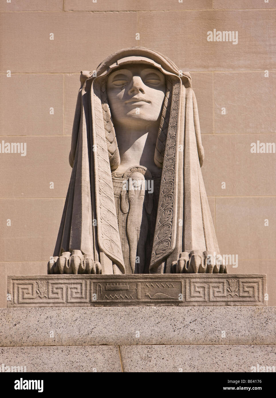 WASHINGTON, DC, USA - Sphinx at Scottish Rite of Freemasonry building ...
