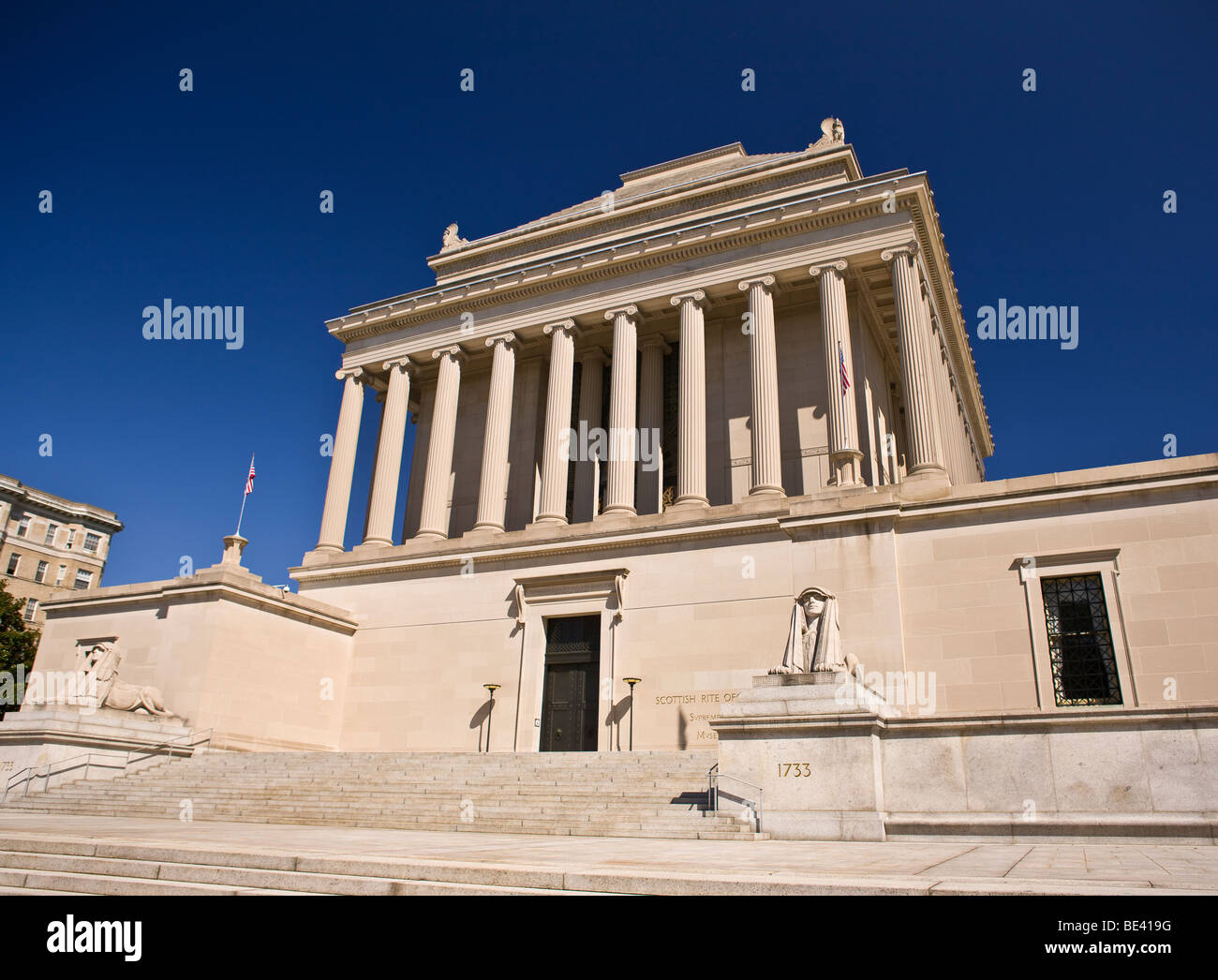 WASHINGTON, DC, USA - Scottish Rite of Freemasonry building, also known ...
