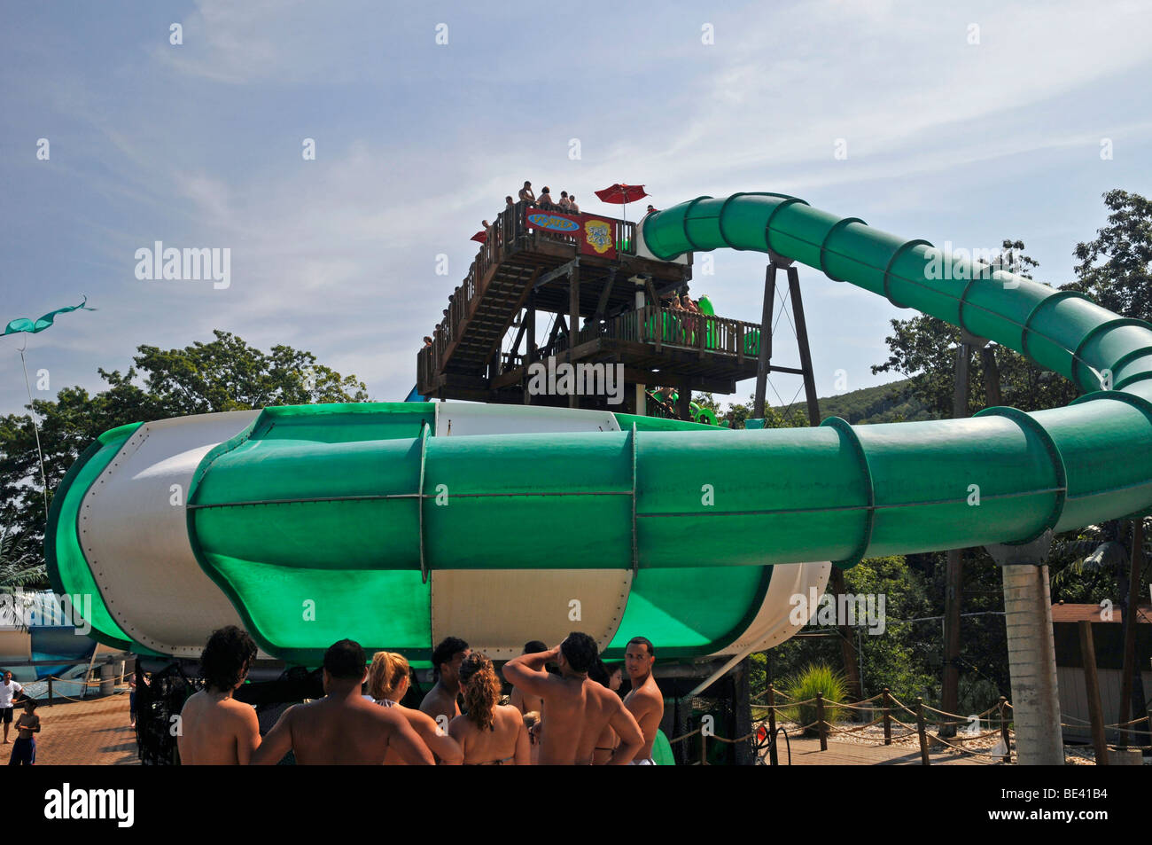 Kids water park water slides hi-res stock photography and images - Alamy
