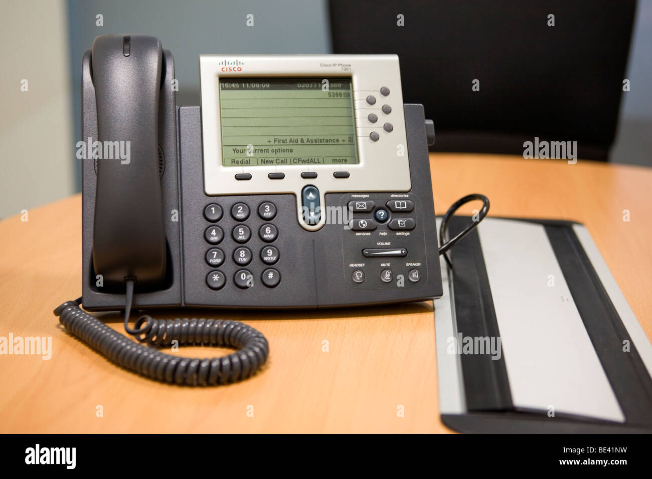 Cisco IP phone on the desk in a meeting room Stock Photo - Alamy