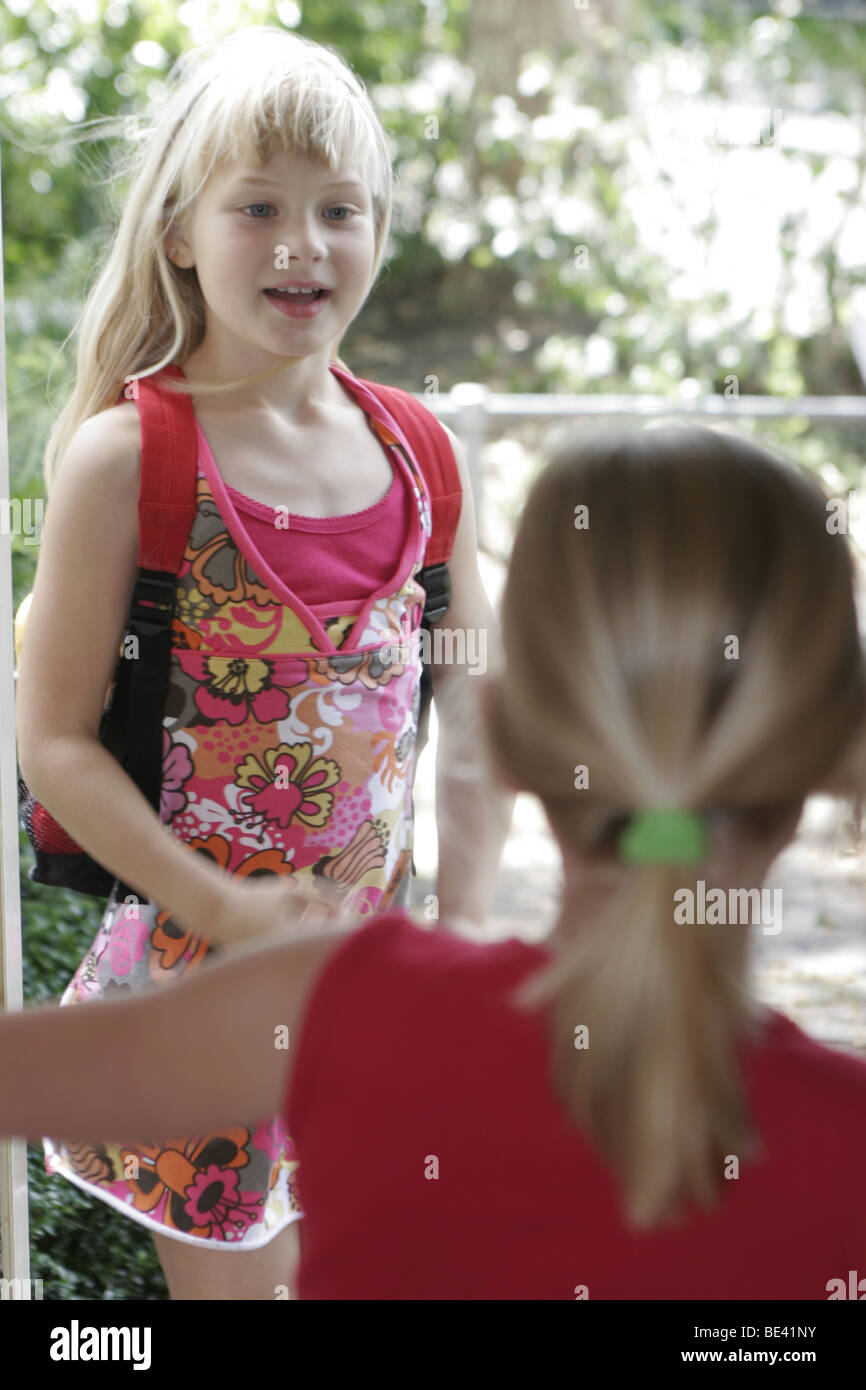 Uk school children talking hi-res stock photography and images - Alamy