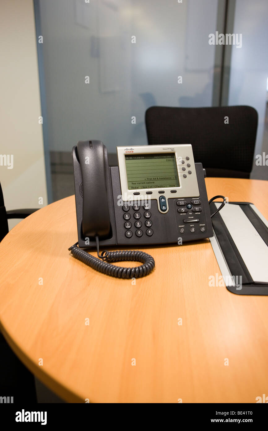 Cisco ip phone on desk hi-res stock photography and images - Alamy