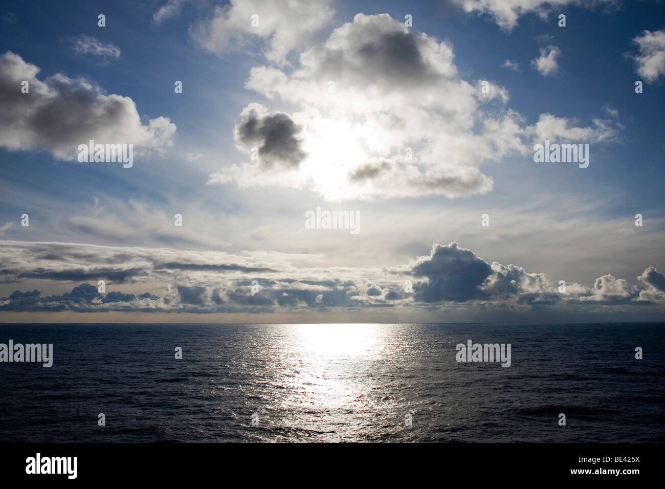 North Sea view from an Oil Rig Stock Photo - Alamy