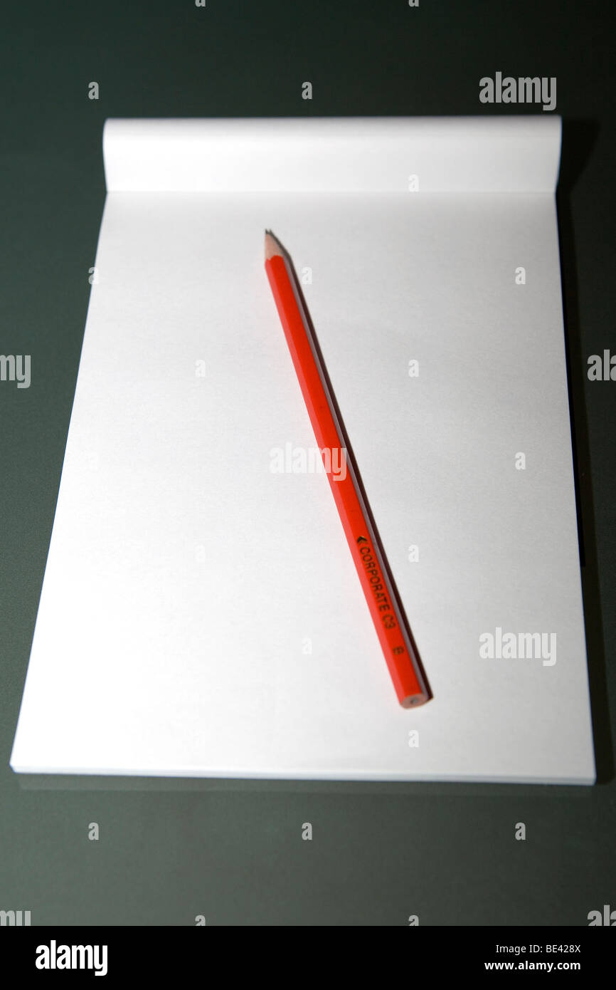 Pencil and paper Stock Photo - Alamy