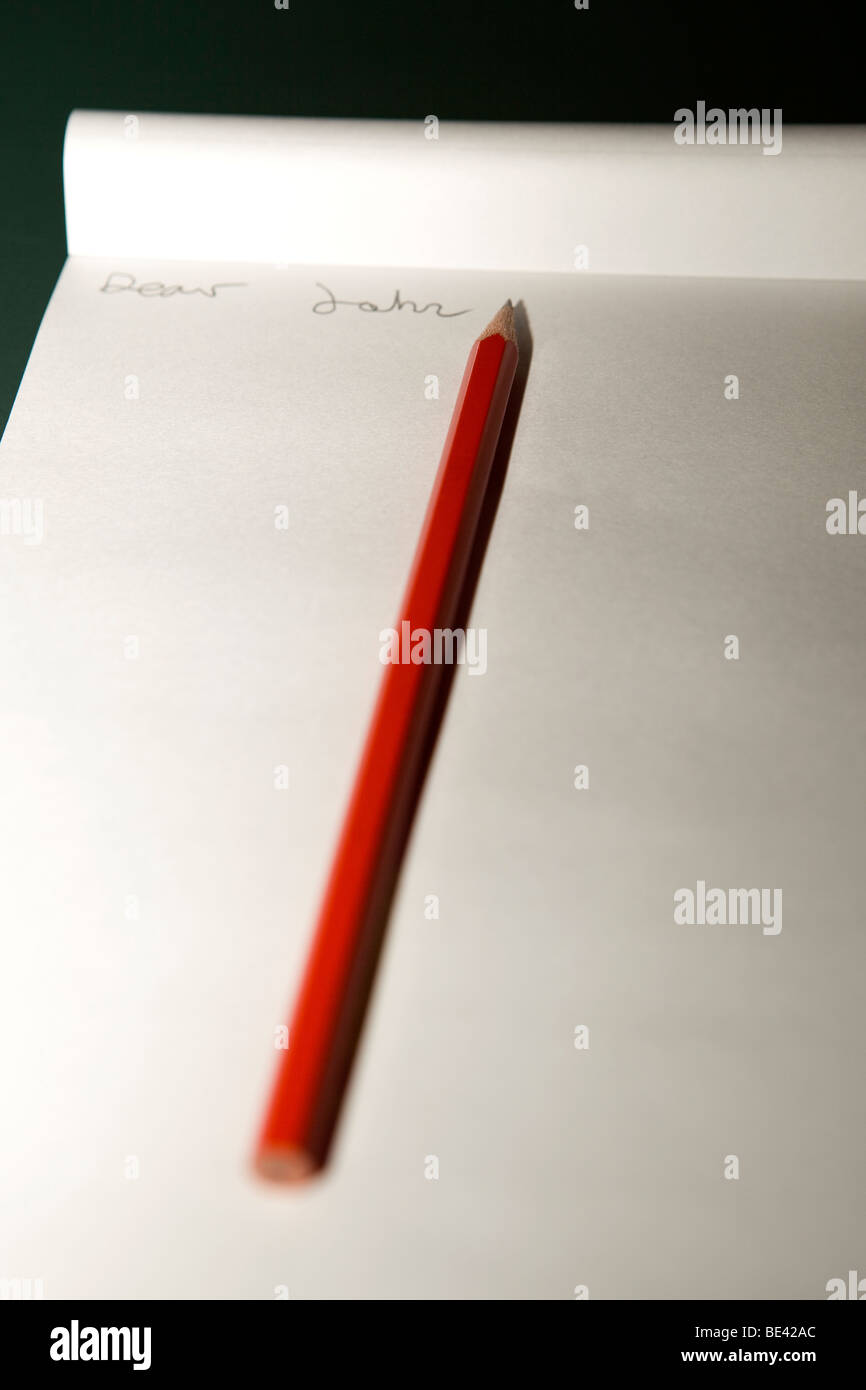 Dear John Letter Stock Photo - Alamy