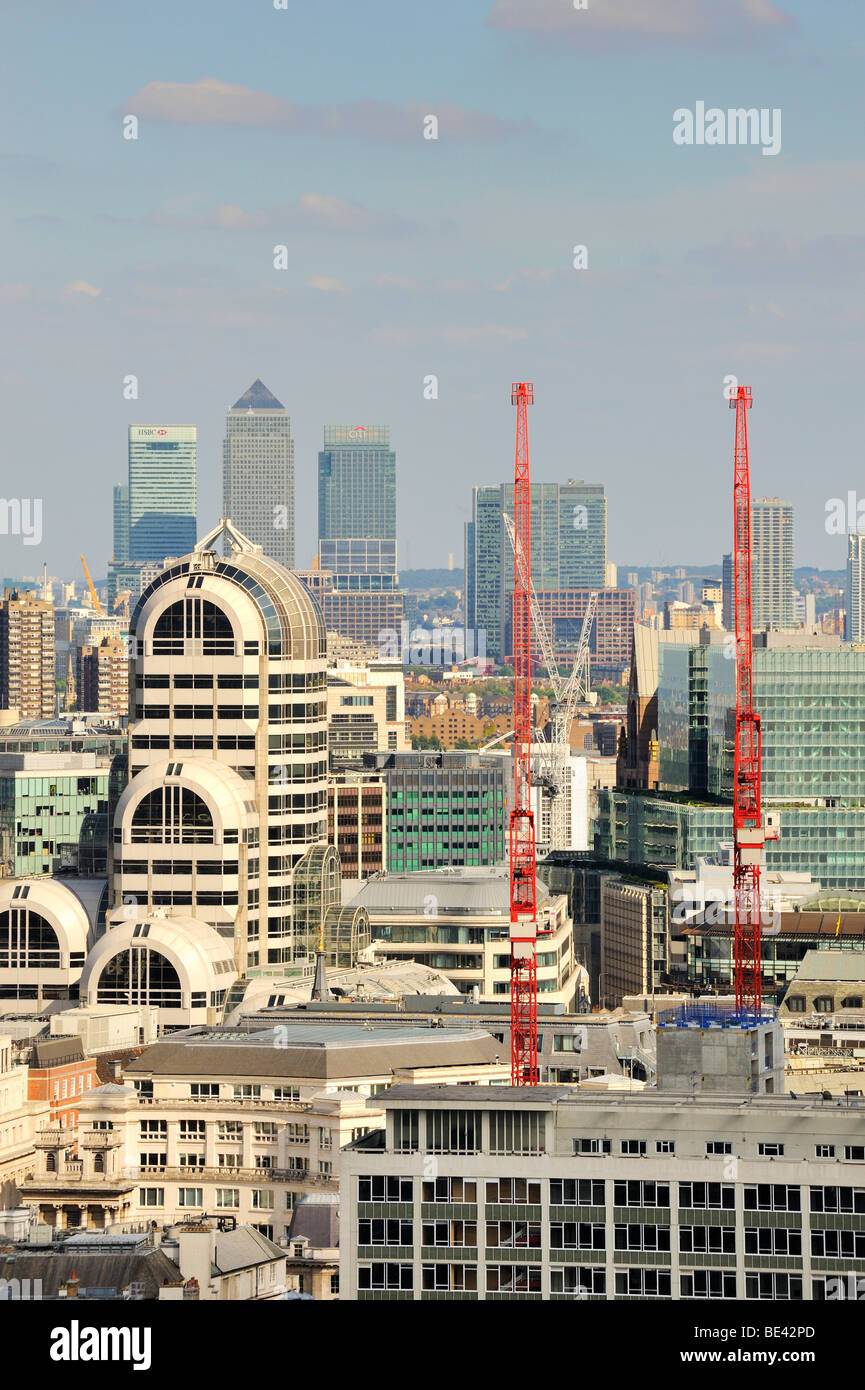 Modern office buildings in downtown London, England, United Kingdom ...