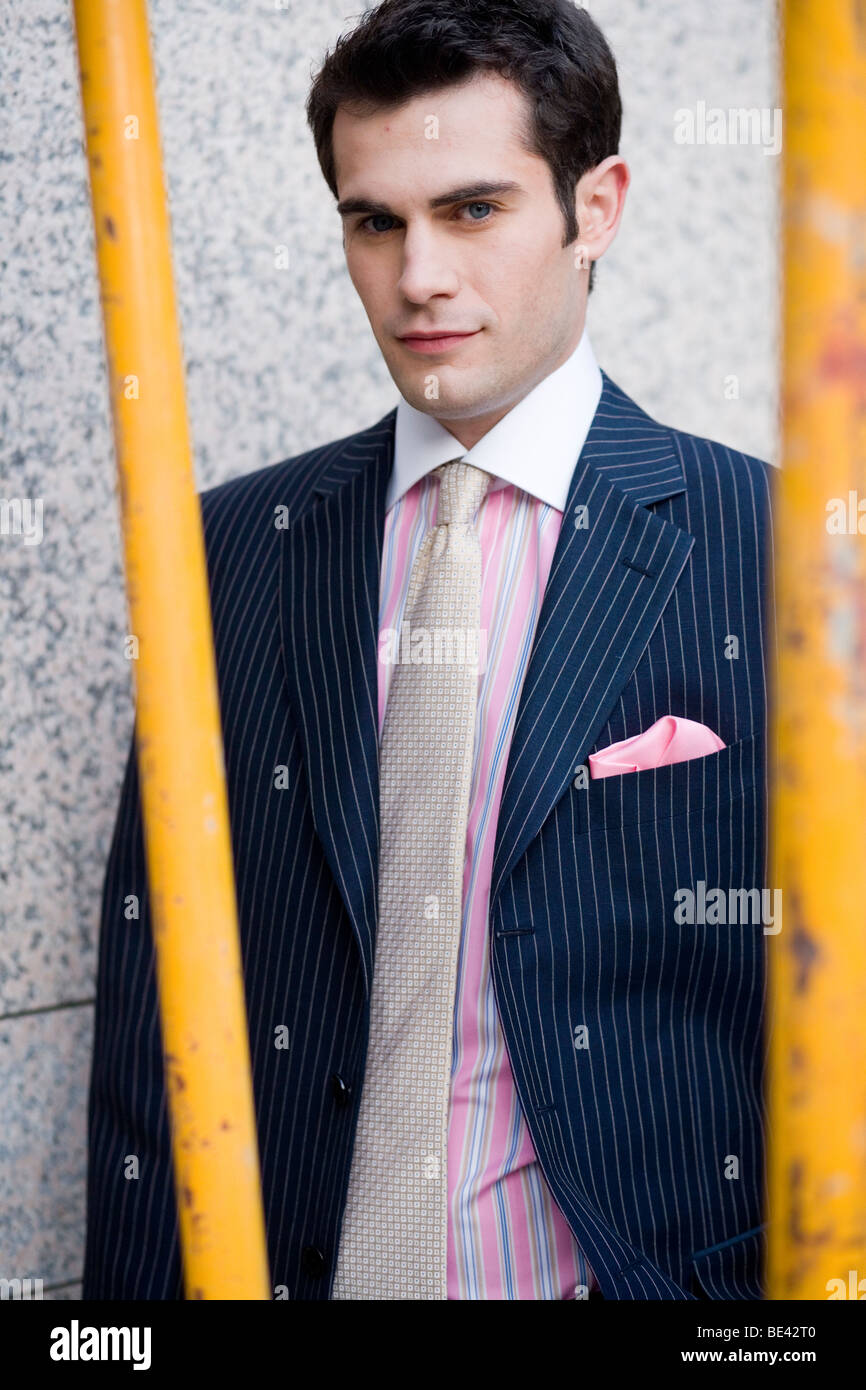 handsome man in elegant suit Stock Photo - Alamy