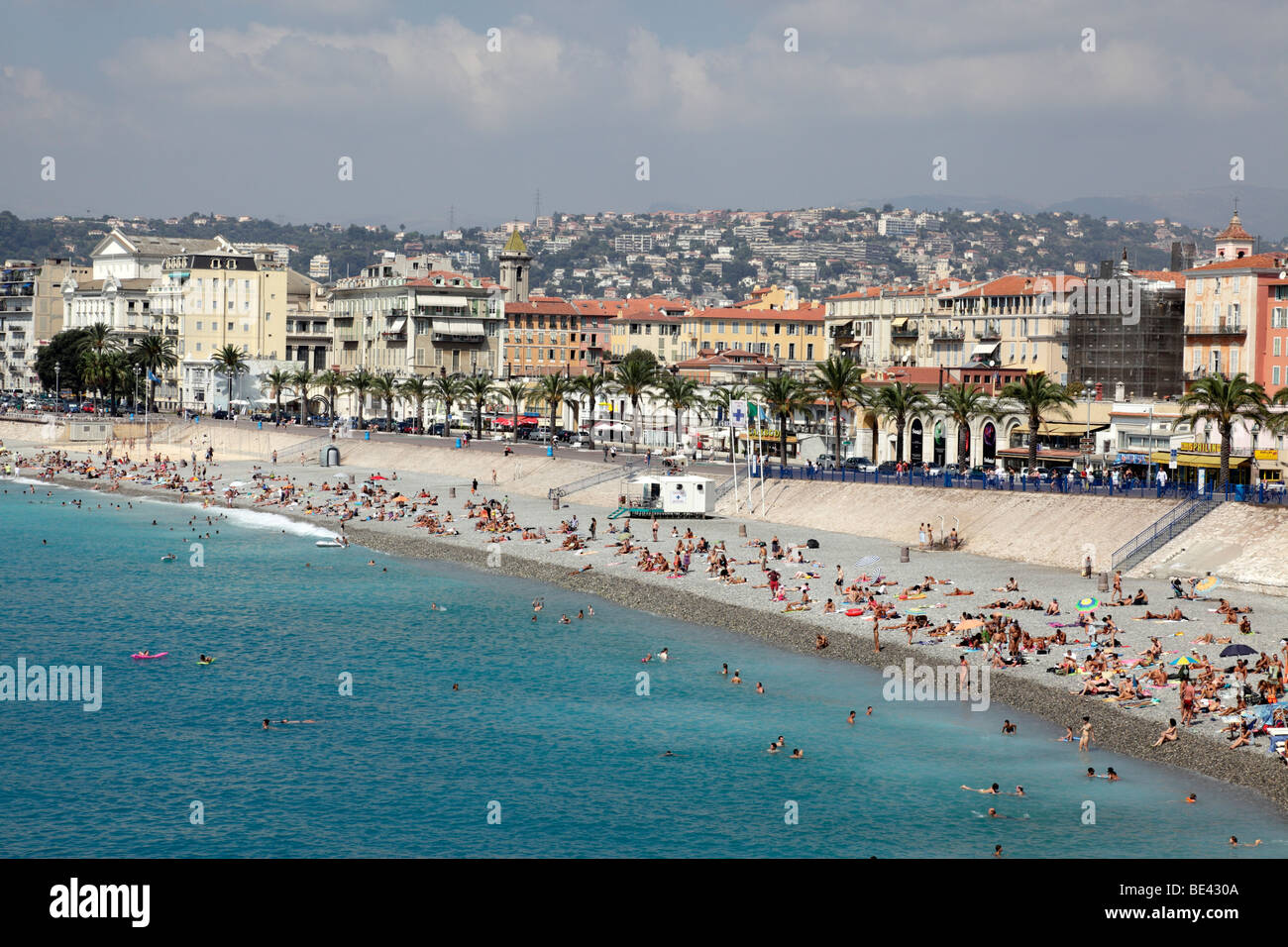 Nice france beach view hi-res stock photography and images - Alamy
