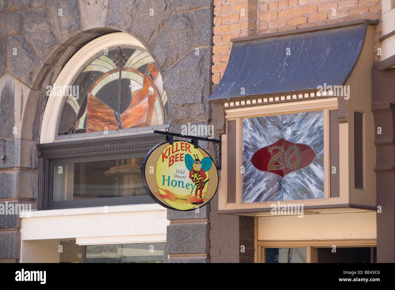 Main Street in Bisbee Arizona, a classic old western mining town Stock ...