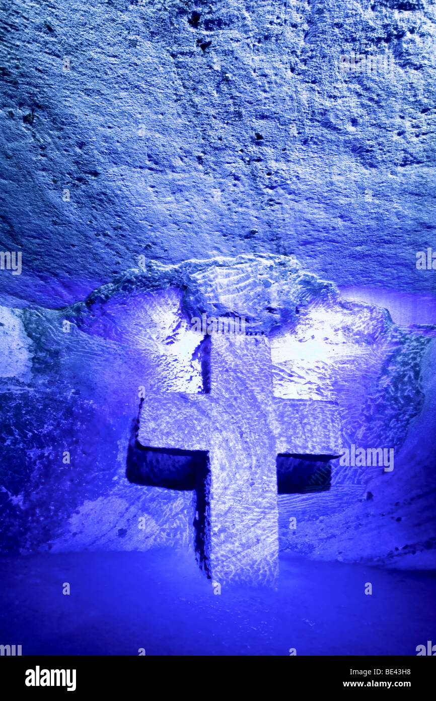 Cross, Salt Cathedral, Zipaquira, Bogota, Colombia Stock Photo - Alamy