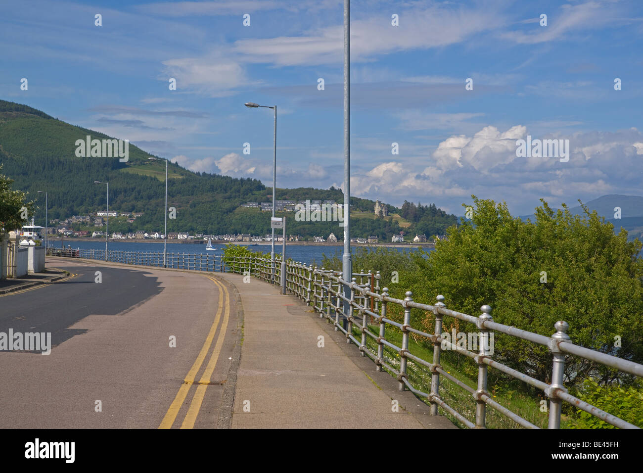 Looking across Clyde estuary to Kilcreggan from Kirn, Argyl and Bute ...