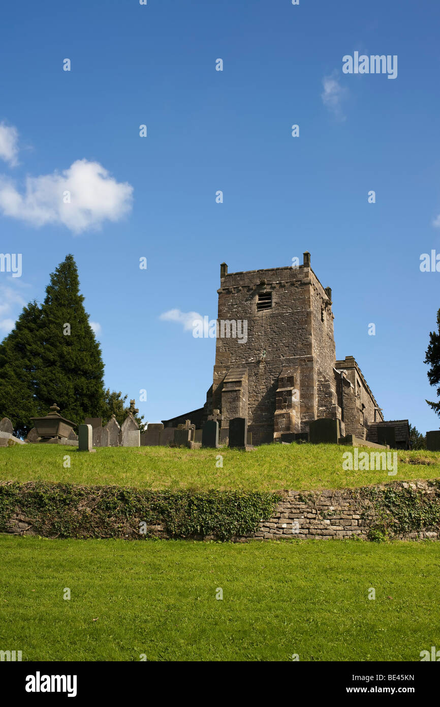 The parish church at tissington village in the peak district national ...