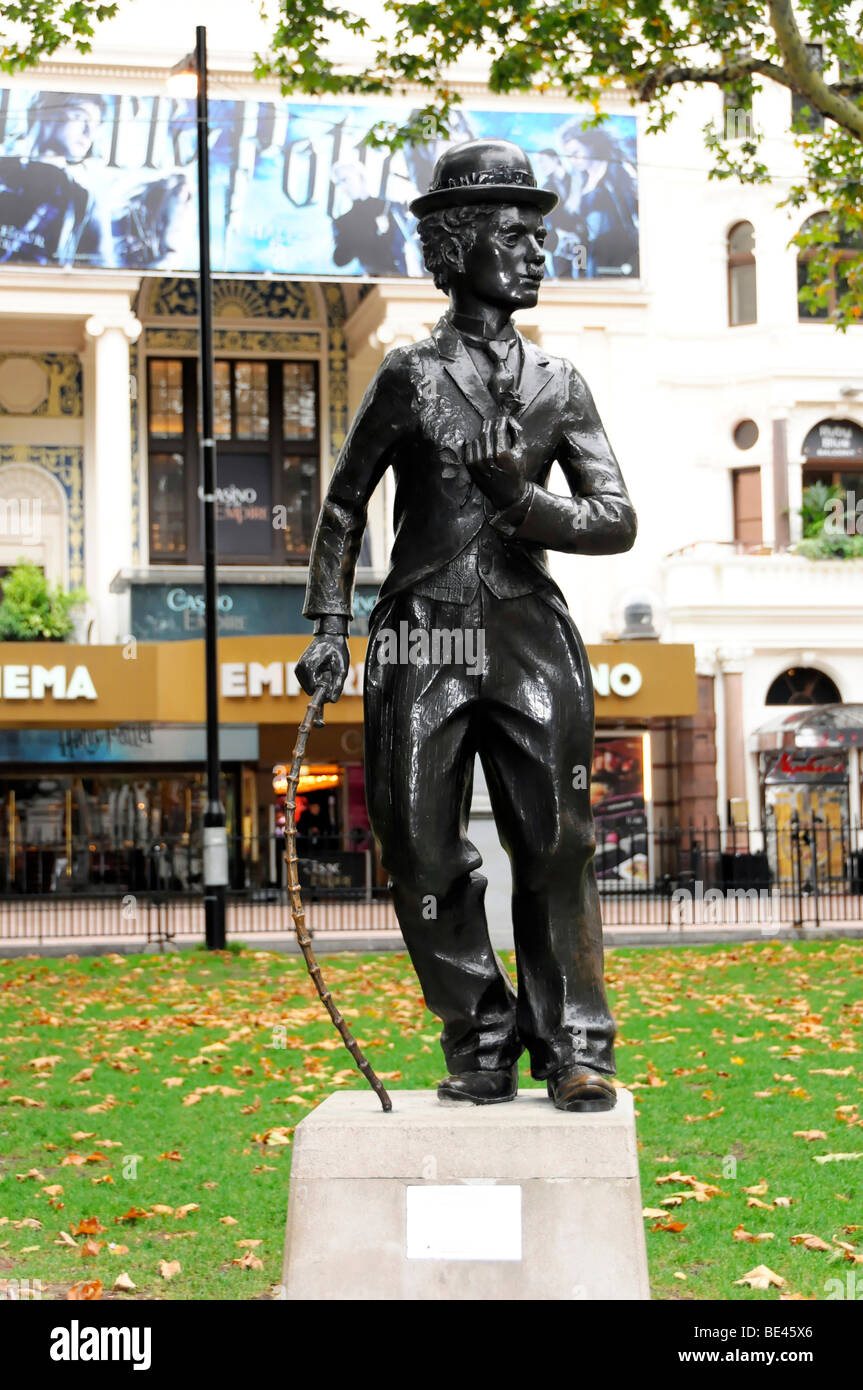 Charles Spencer Chaplin, sculpture, Leicester Square Park, London ...